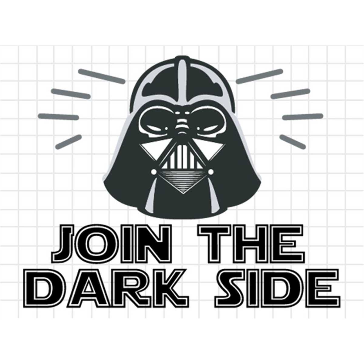 Join The Dark Side Svg Layered Item, Darth Vader Clipart, Cr | Inspire ...