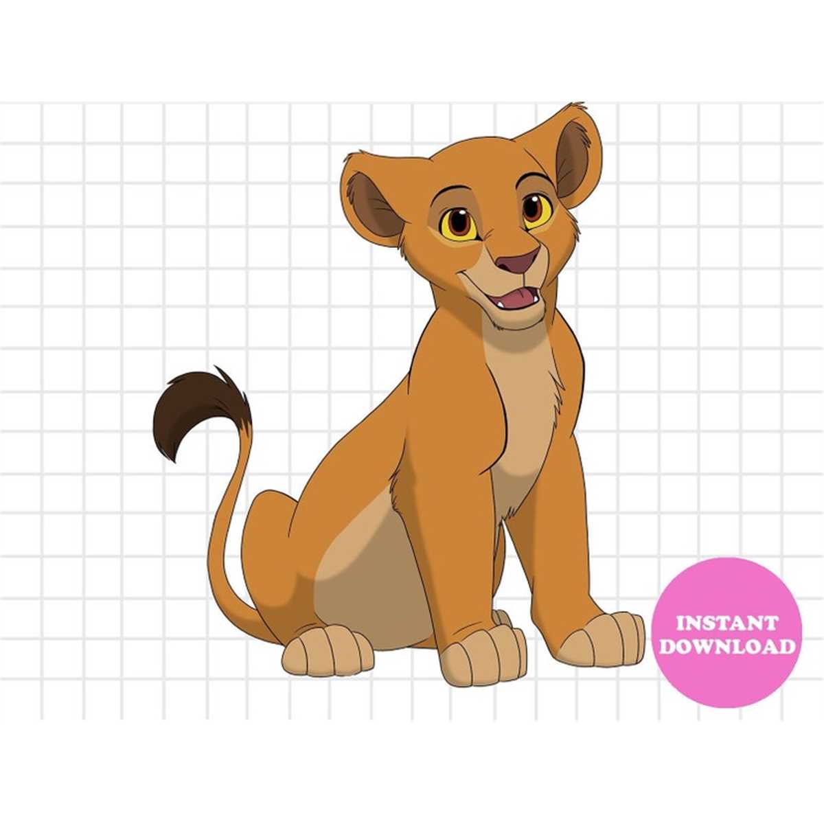Baby Simba Svg Layered Item, Clipart, Cricut, Digital Vector - Inspire ...
