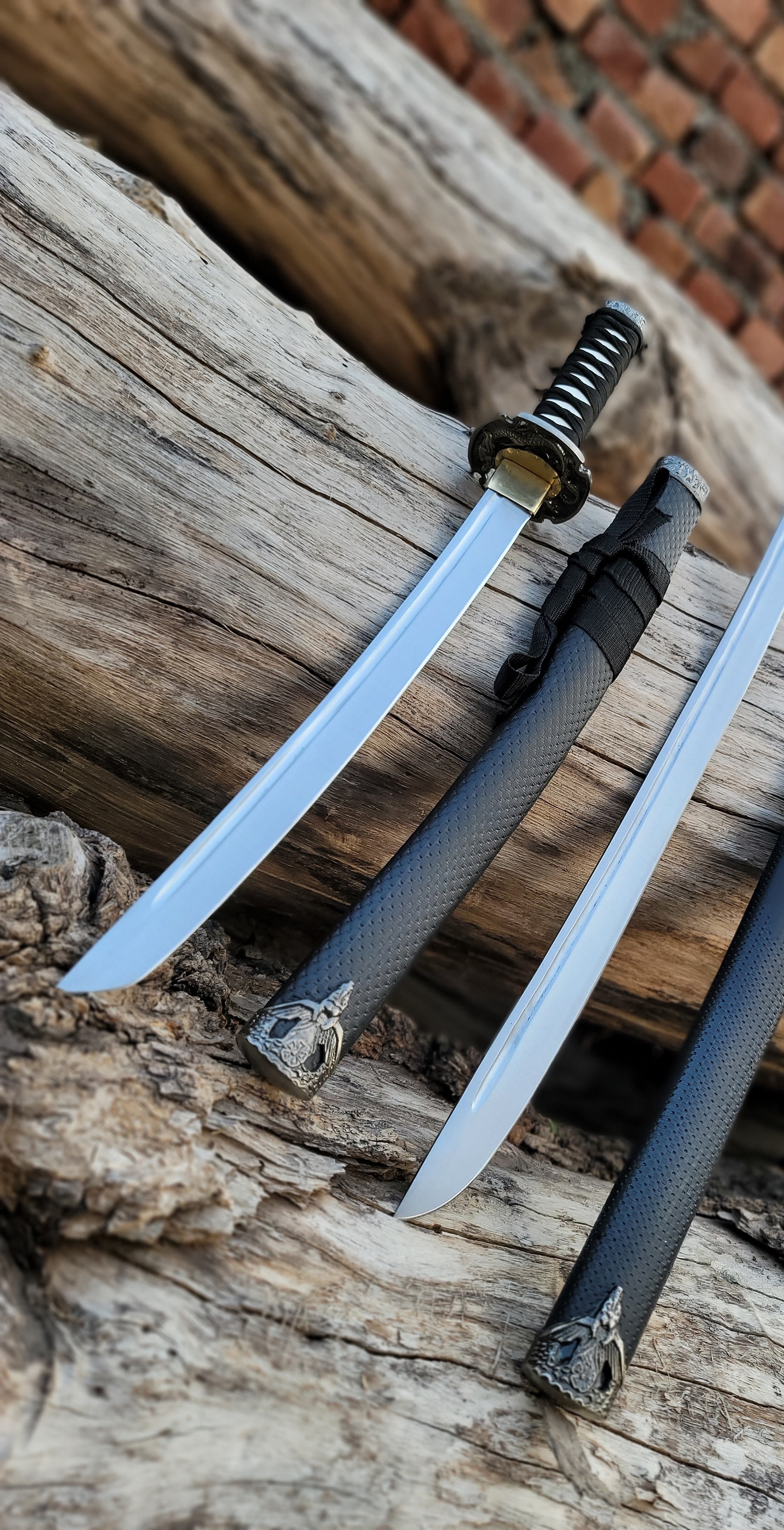 War Carbon steel samurai Sword Black (Small Katana Single Pi | Inspire ...