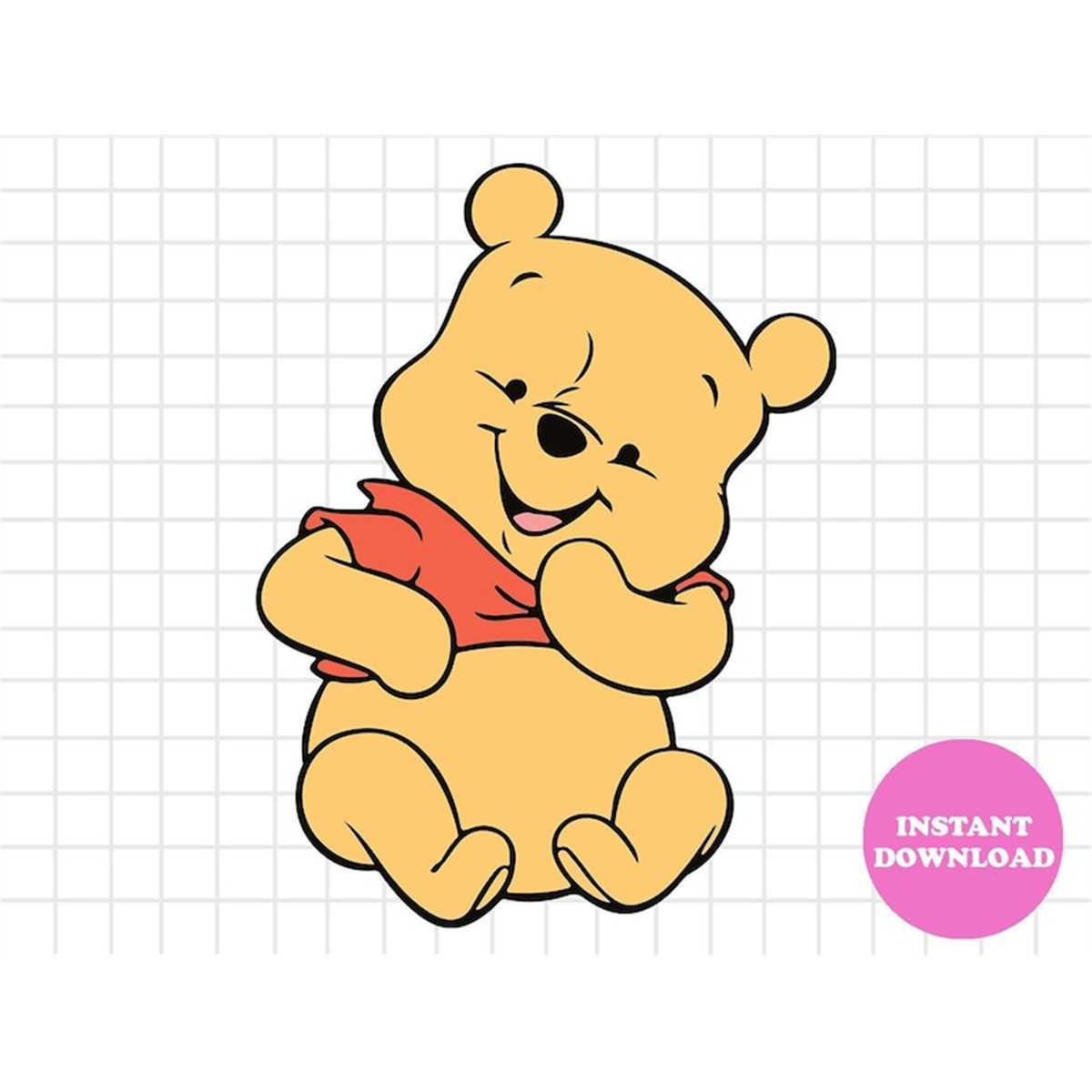 Baby Winnie Svg Layered Item, Clipart, Cricut, Digital Vecto - Inspire Uplift