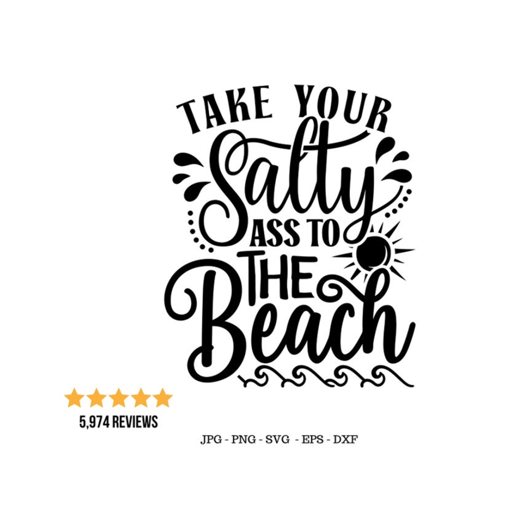Stay Salty Svg, Trendy Summer Svg, Beach House Sign Svg, Fun - Inspire ...
