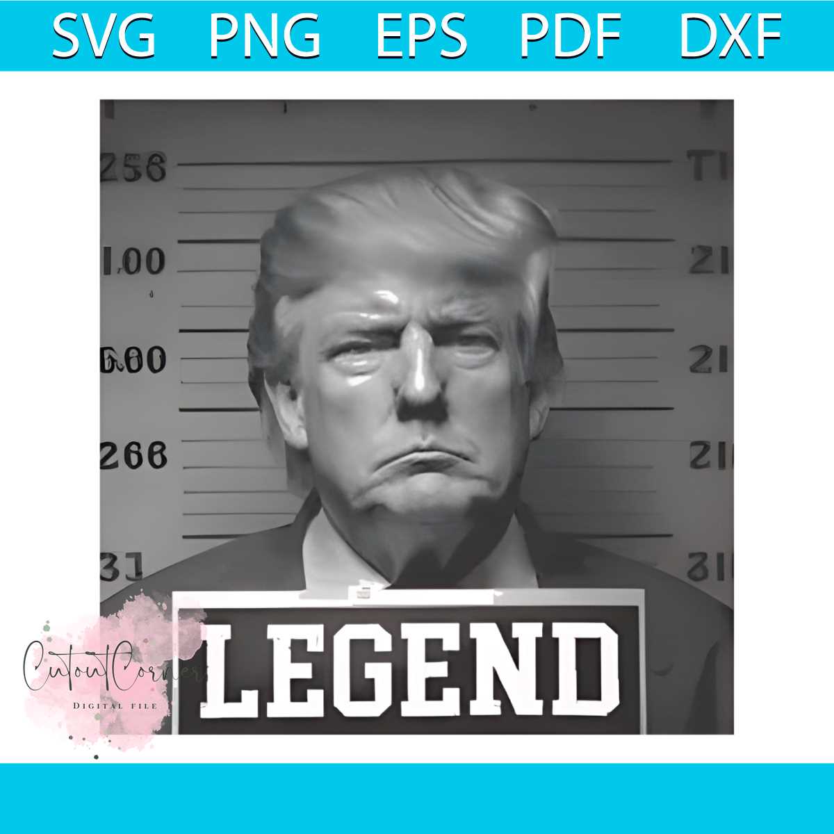 Trump Mugshot PNG Donald Trump Legend PNG Download - Inspire Uplift