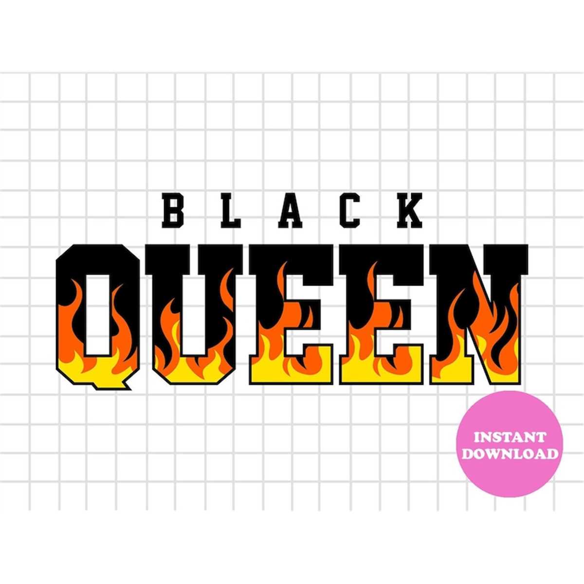 Black Queen Svg Layered Item, Clipart, Cricut, Digital Vecto - Inspire ...