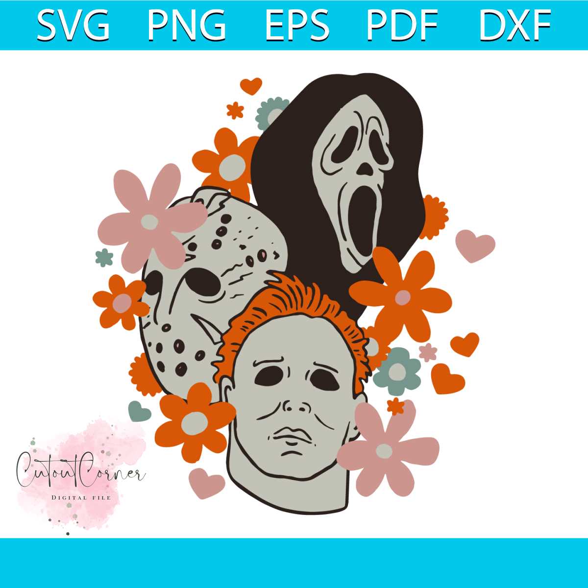 Vintage Scream Movie Halloween SVG Graphic Design File | Inspire Uplift