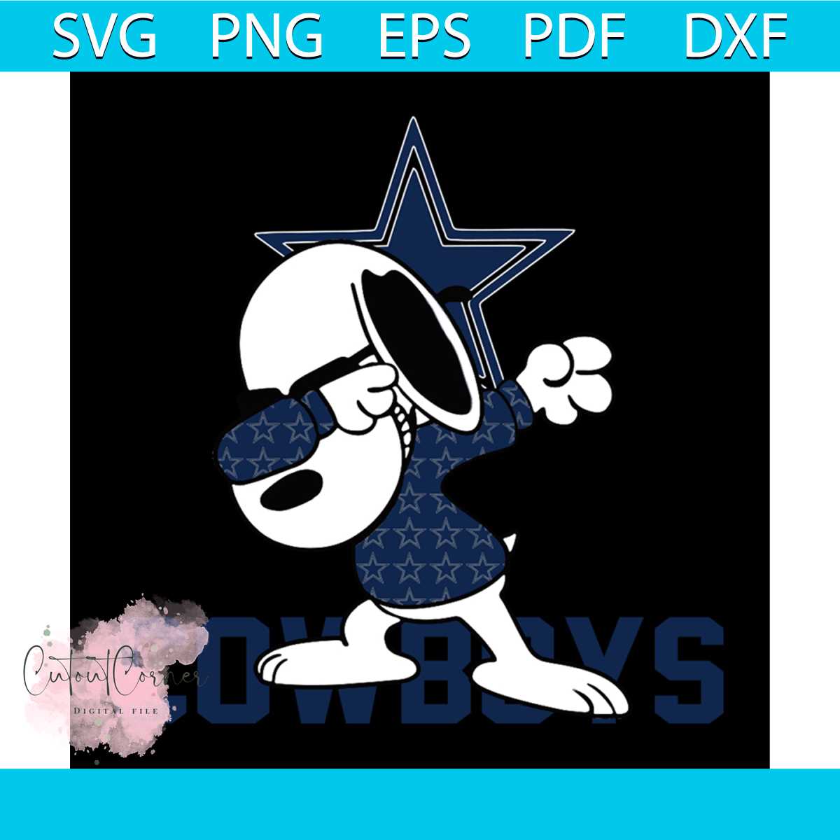Cowboys snoopy dabbing svg, sport svg, snoopy svg, dabbing s | Inspire ...