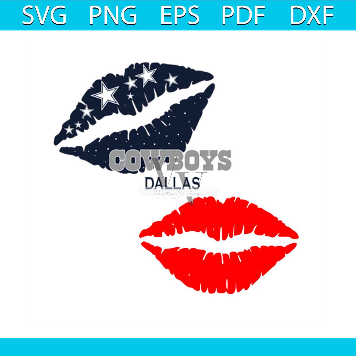 Cowboys Dallas lips svg, sport svg, dallas cowboy svg, dalla | Inspire ...