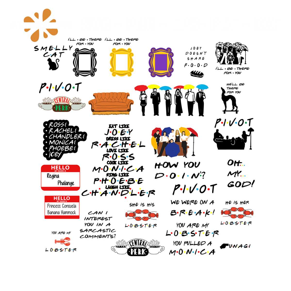 Vintage Friends SVG Friends TV Show SVG Bundle | Inspire Uplift