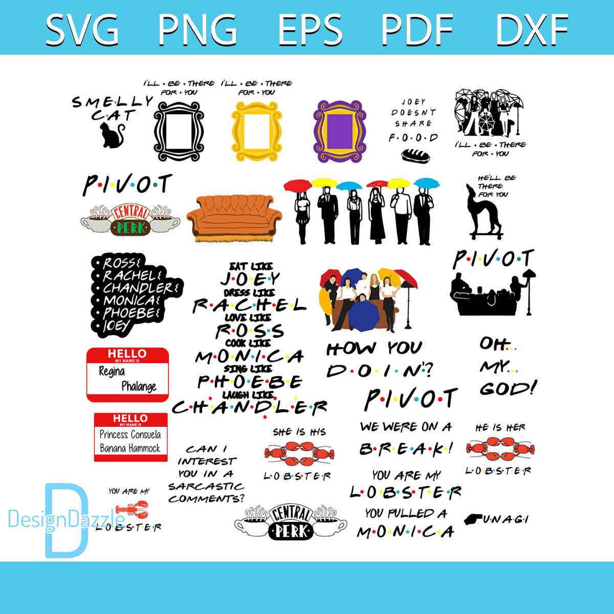 Vintage Friends SVG Friends TV Show SVG Bundle | Inspire Uplift