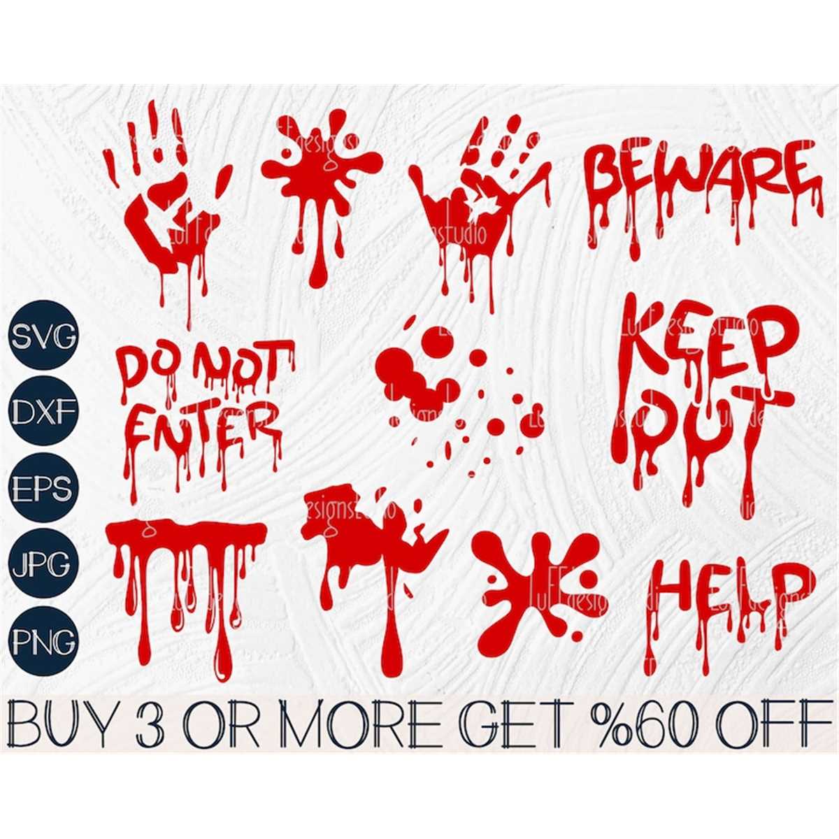 Blood Splatter SVG Halloween SVG Bloody Handprint Drips SV Inspire Blood Splatter SVG Halloween SVG Bloody Handprint Drips SV Inspire