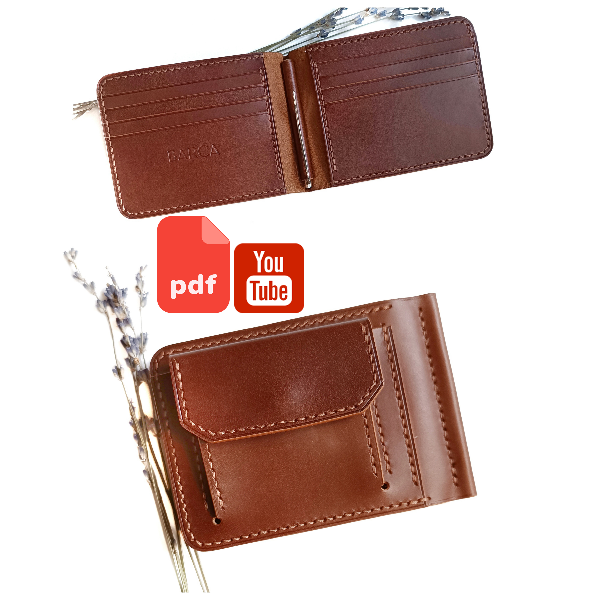 PDF Pattern of a wallet with a money clip and external coin | Inspire ...