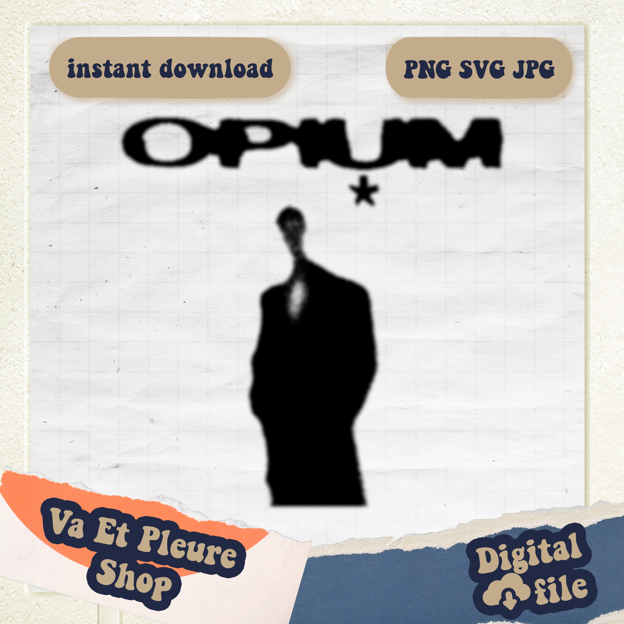 Opium print Y2K PNG SVG | Inspire Uplift