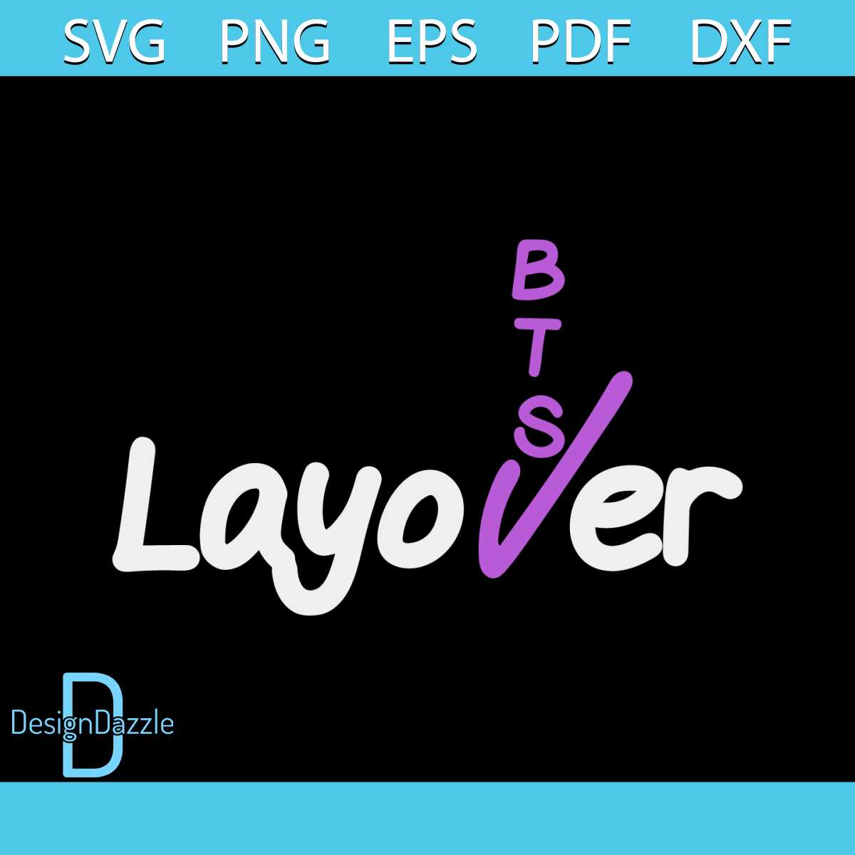 Layover V BTS Debut Solo Album SVG Kim Taehyung SVG File | Inspire Uplift