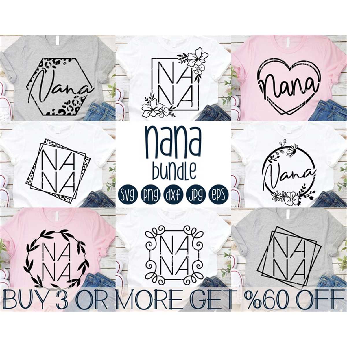 Grandma SVG, Nana SVG Bundle, Granny SVG, Mothers Day Svg, G | Inspire Uplift