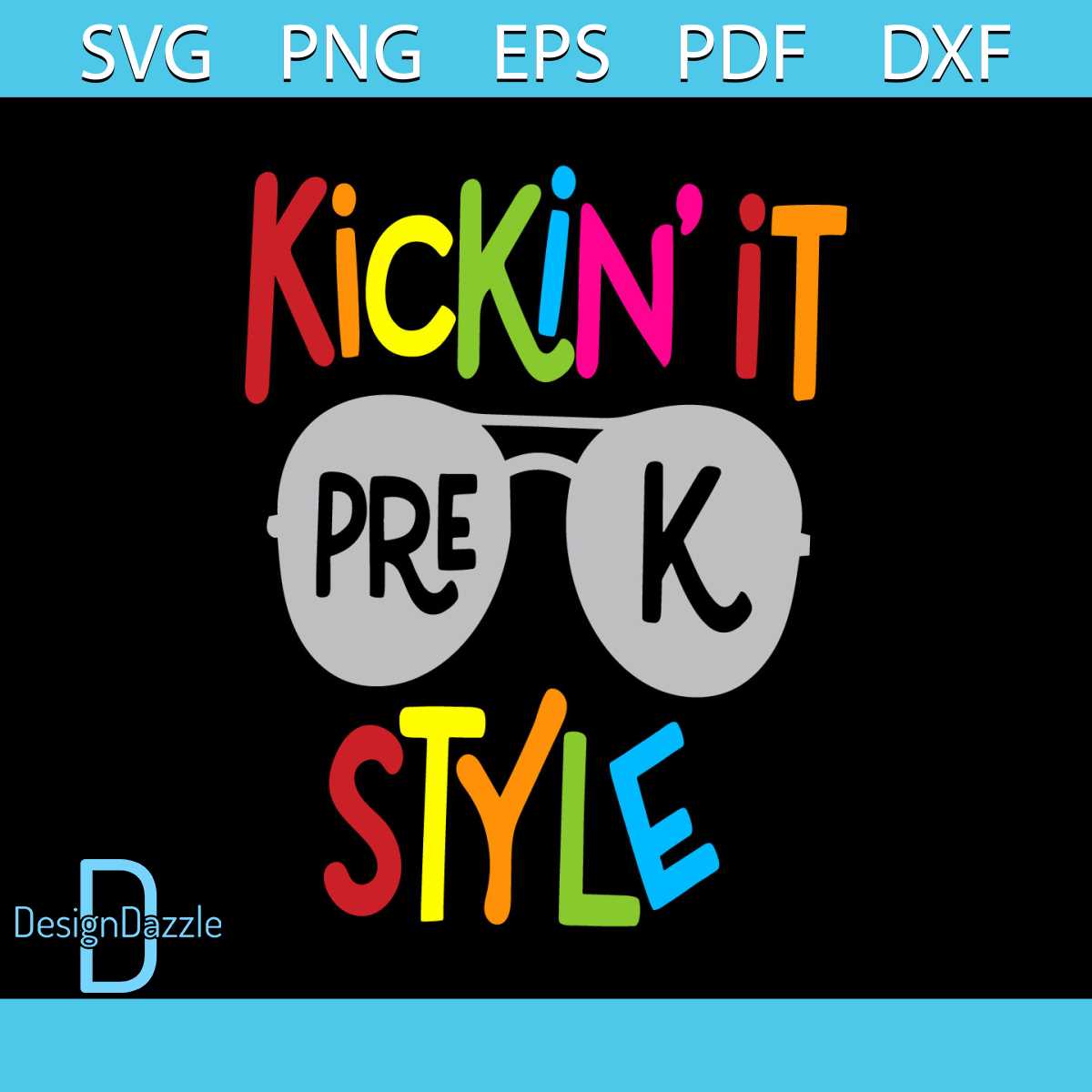 Back To School SVG Kickin It Pre K Style SVG For Cricut File | Inspire ...