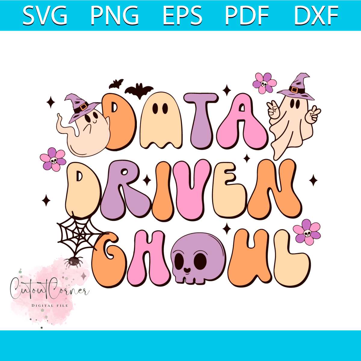 Halloween Aba Data Driven Ghouls SVG File For Cricut | Inspire Uplift