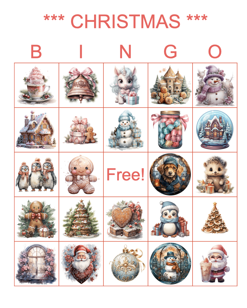 Christmas bingo,christmas bingo printable,christmas bingo ga - Inspire ...