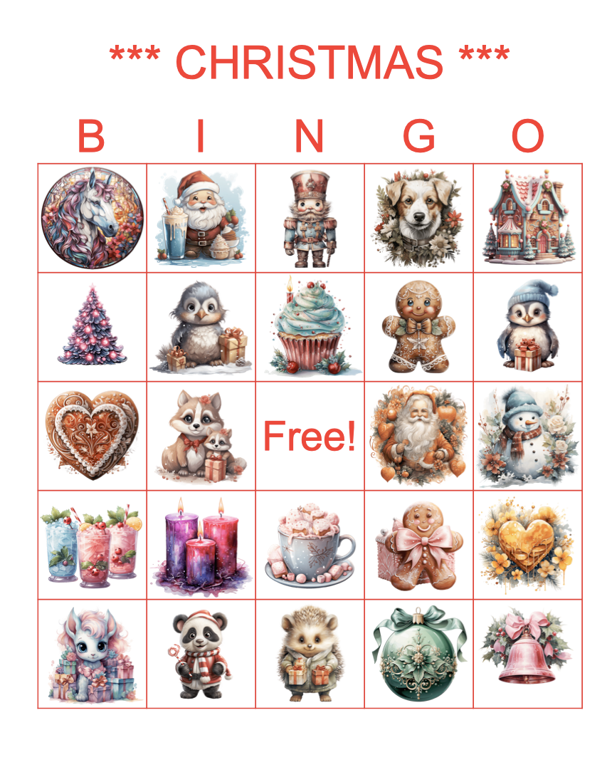 Christmas bingo,christmas bingo printable,christmas bingo ga | Inspire ...