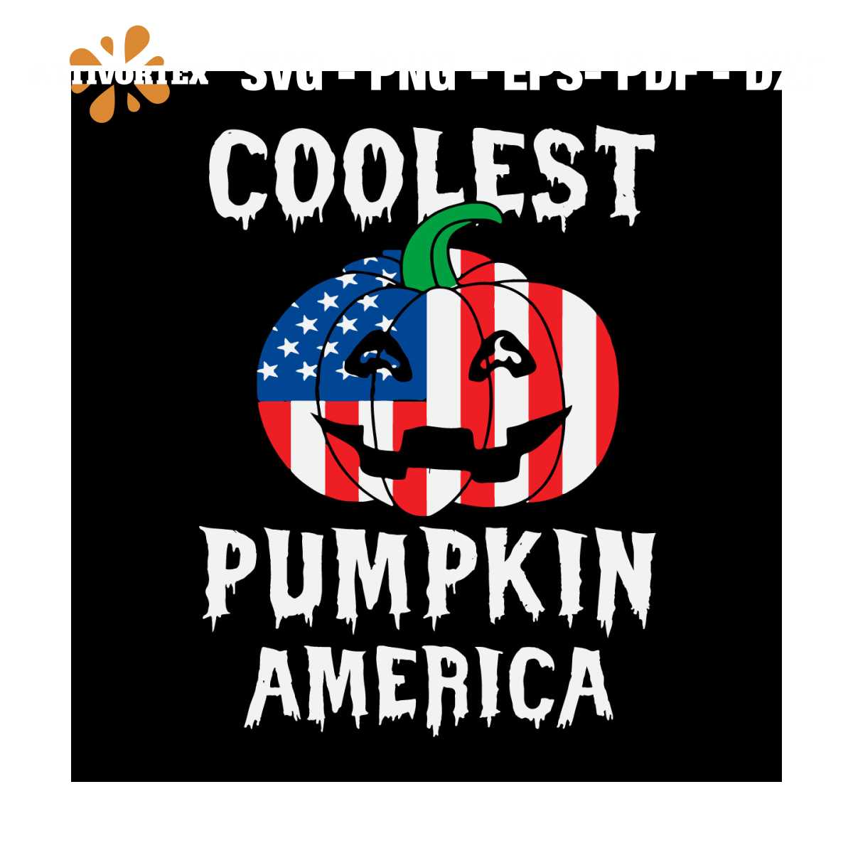 Coolest Pumpkin America Halloween SVG For Cricut Files | Inspire Uplift