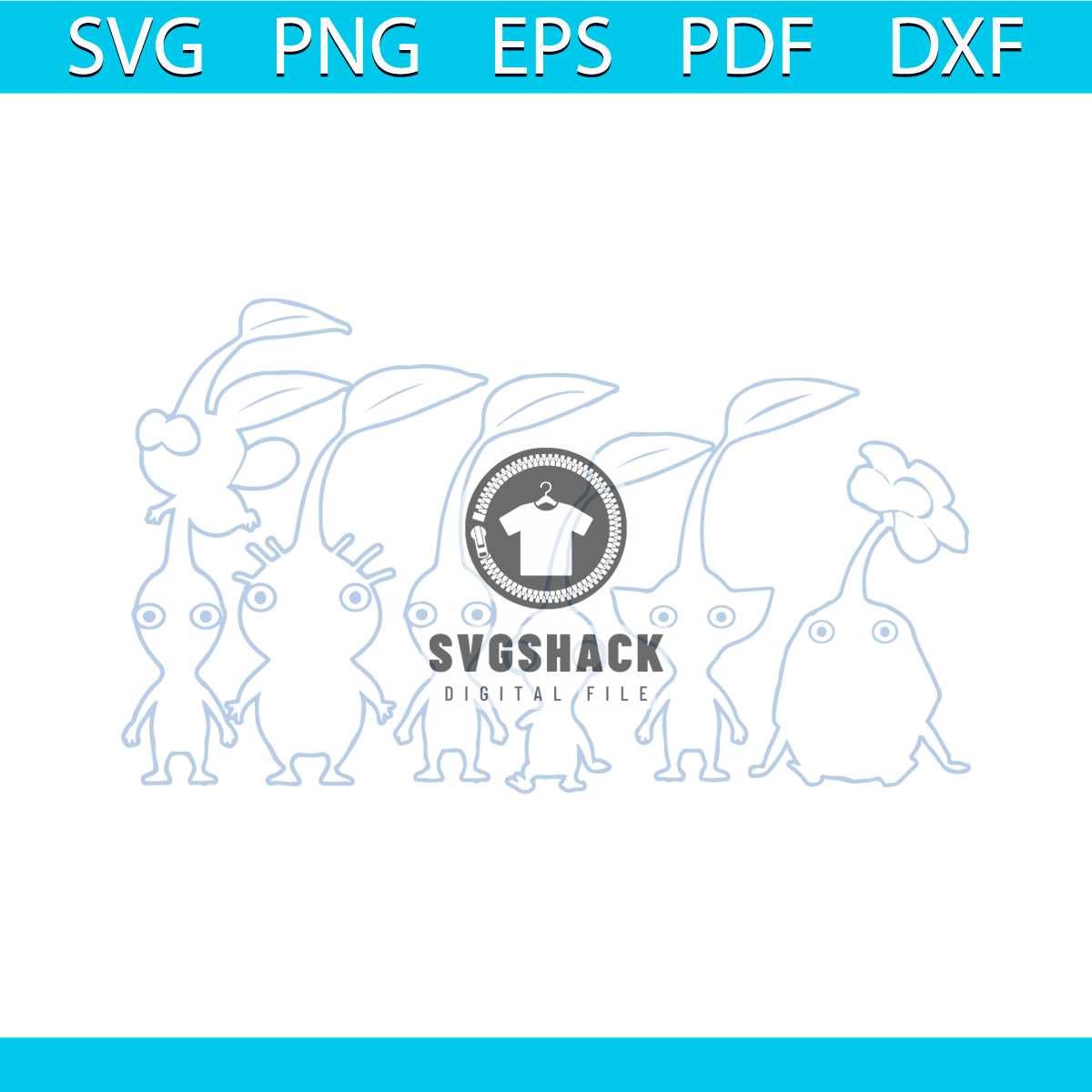 Art Cute Pikmin Characters Gaming SVG Graphic Design File - Inspire Uplift