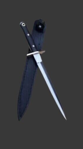 Handmade D2 Steel Dagger Hunting Knives With Leather Sheath | Inspire ...