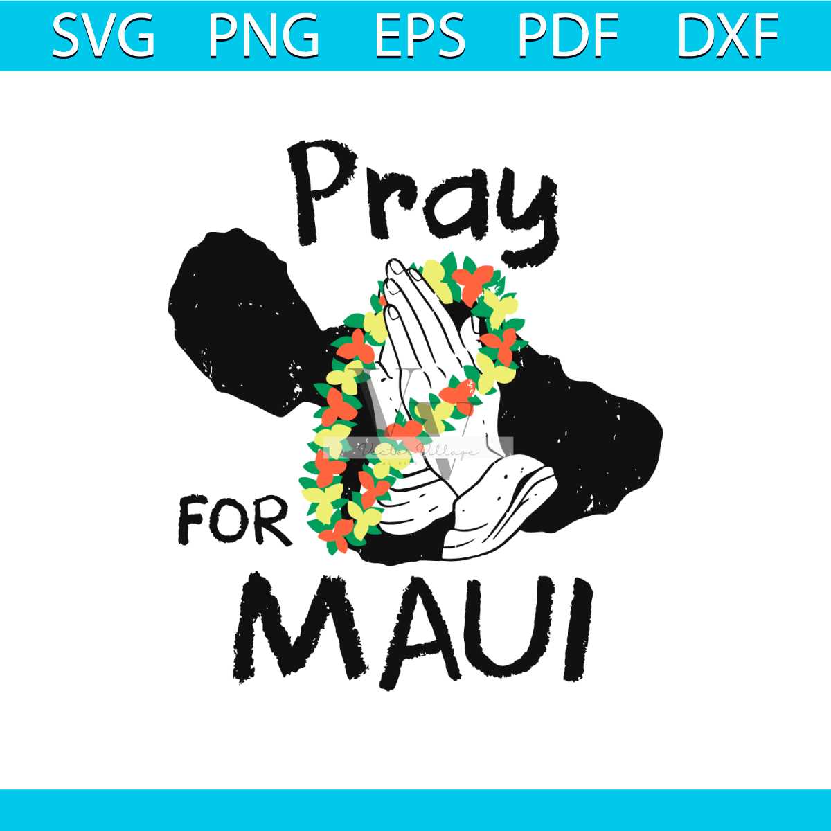 Vintage Pray For Maui SVG Maui Wildfire Relief SVG Digital F - Inspire ...