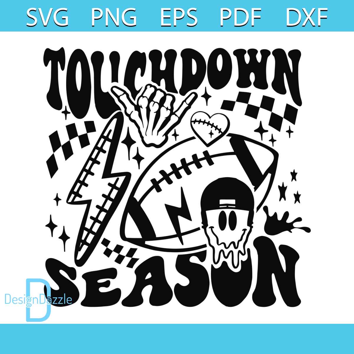 Touchdown Season SVG Football Game Day SVG Download - Inspire Uplift