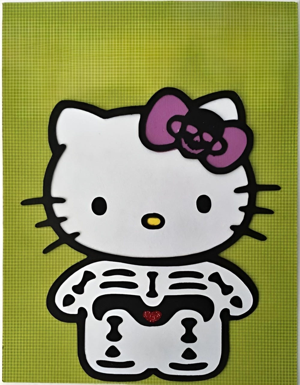 Boo Skeleton Kitty Svg, Spider Web Hello Kitty Svg, Hallowee | Inspire ...