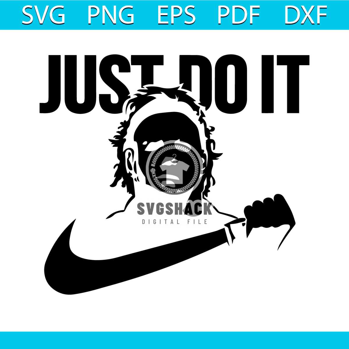 Just Do It Michael Myers SVG Nike Logo SVG Download - Inspire Uplift