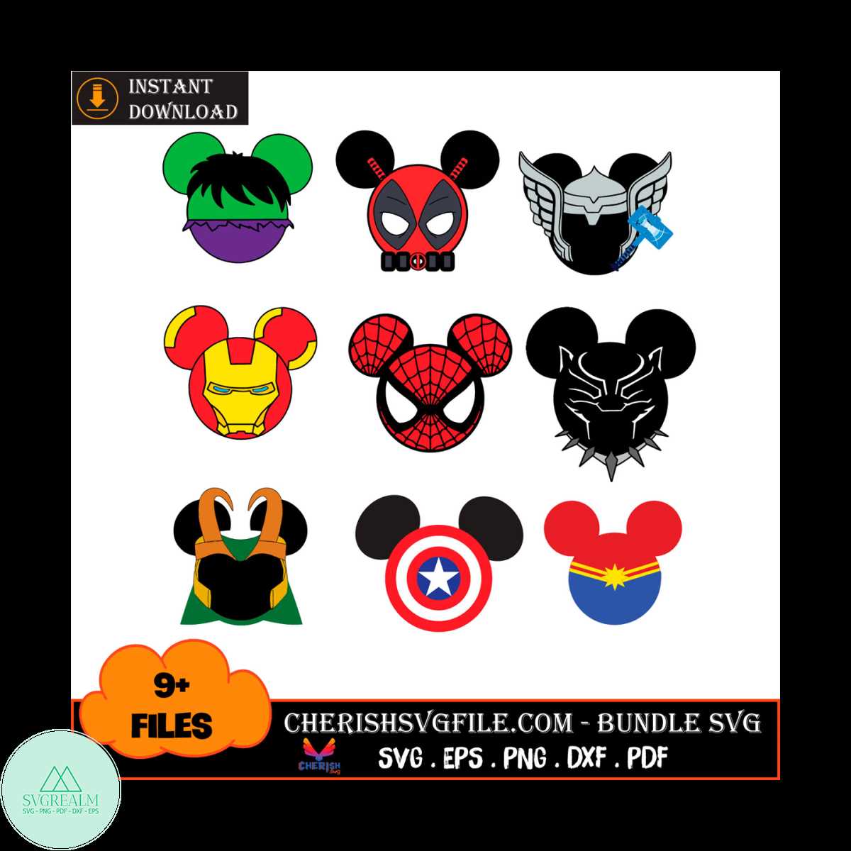 Disney Avenger Bundle Svg, 9 Files Disney Avenger Svg, Disne | Inspire ...