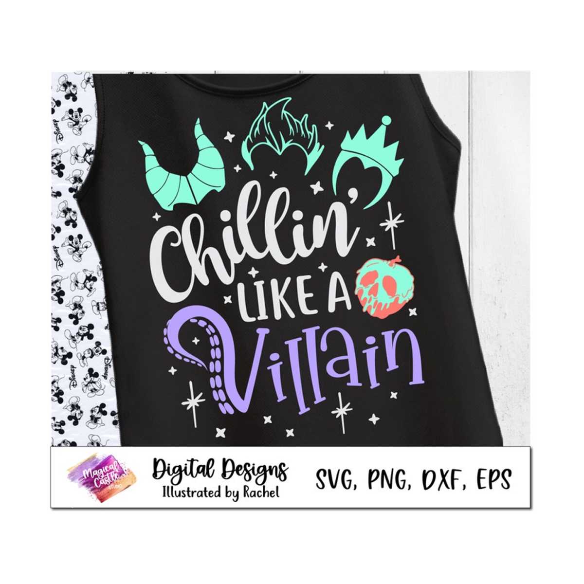Chillin Like a Villain svg, Ursula, Evil Queen SVG, Poison A - Inspire ...
