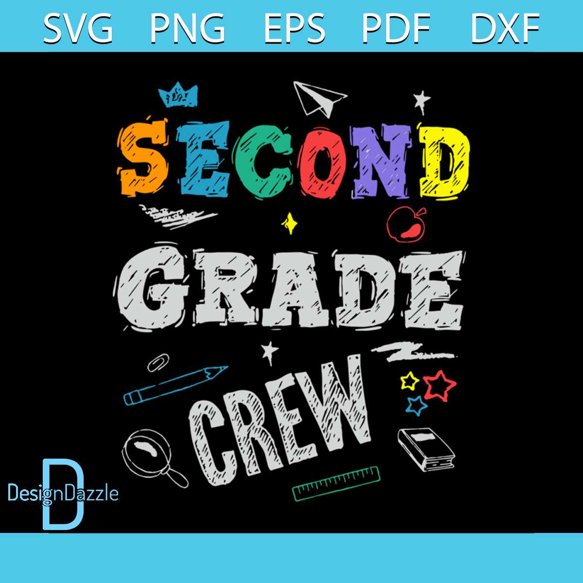 Second grade crew svg, 100th Days svg, back to school svg, s | Inspire ...