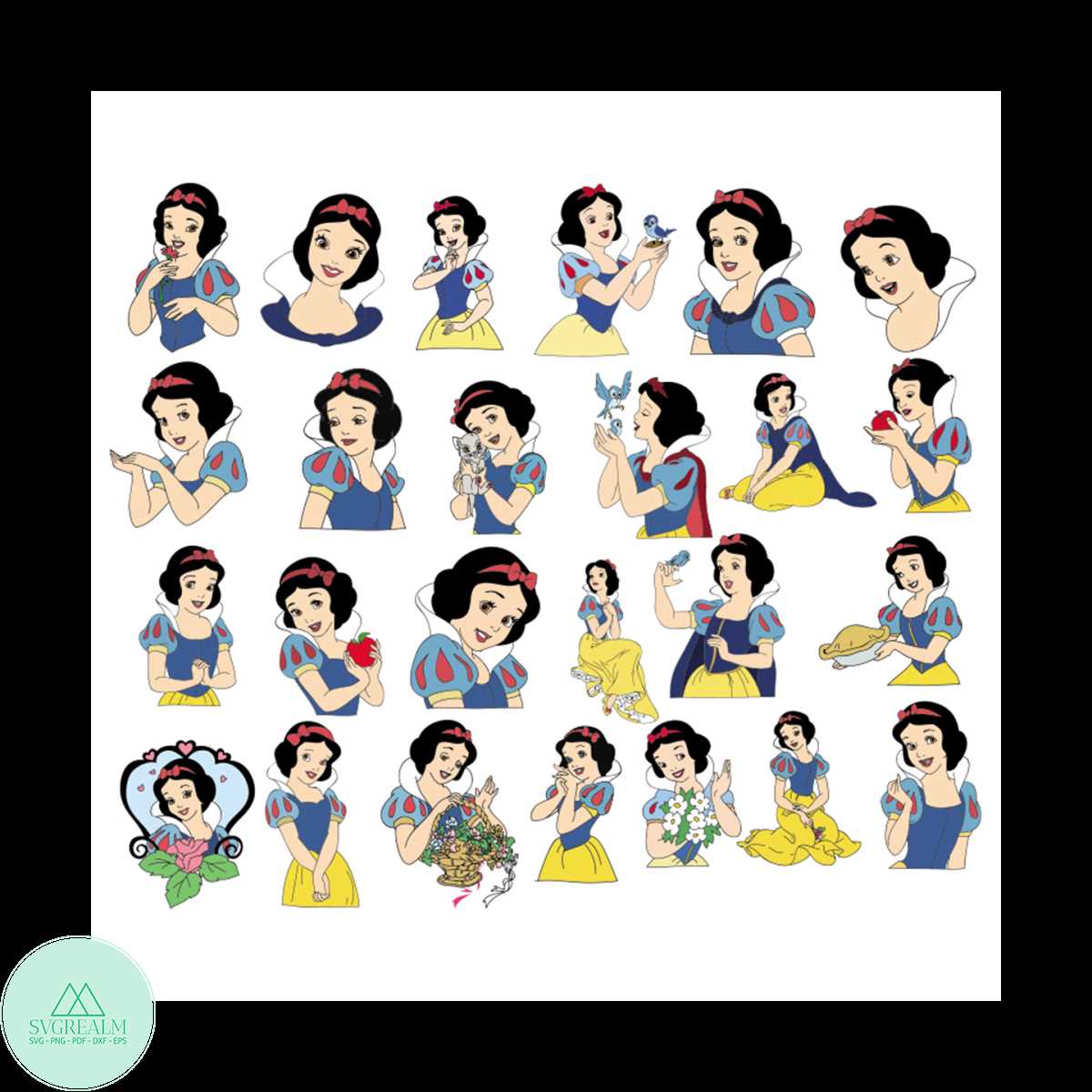 Snow white bundle svg | Inspire Uplift