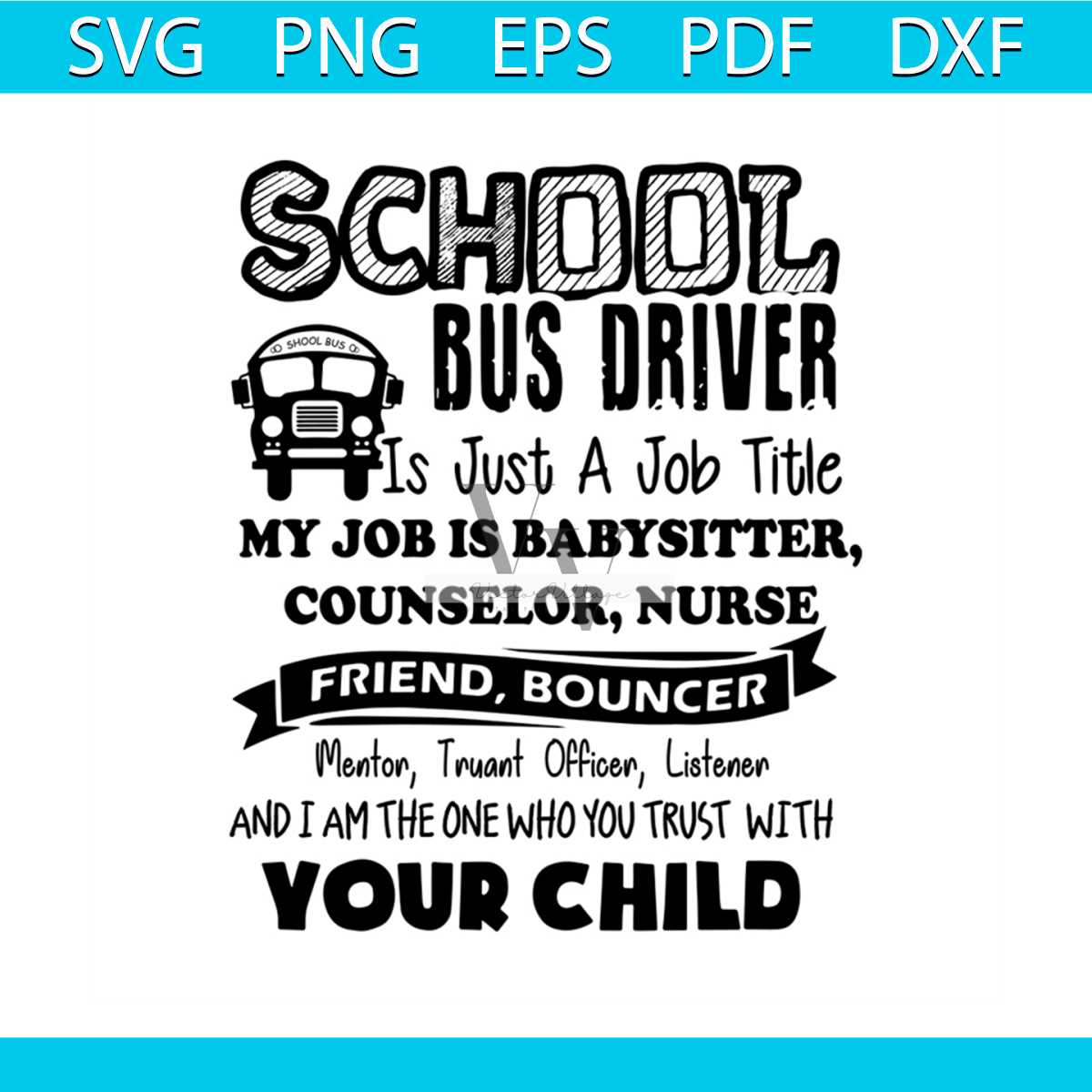 School bus driver is just a job title svg, 100th Days svg, b | Inspire ...
