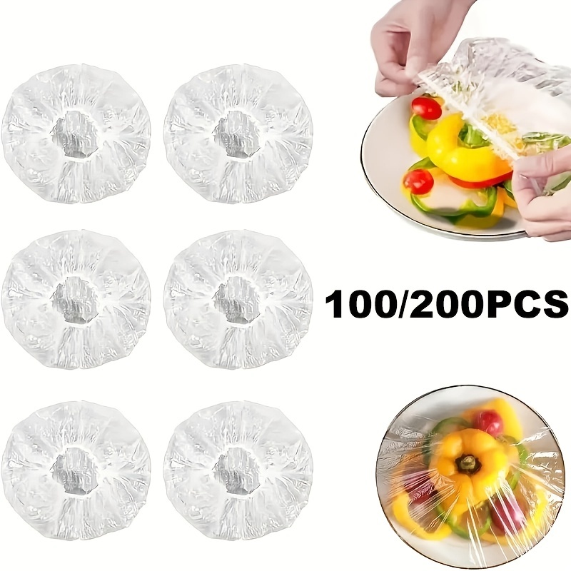 100/200Pcs Reusable & Disposable Food Covers: Keep Your Kitc - Inspire ...