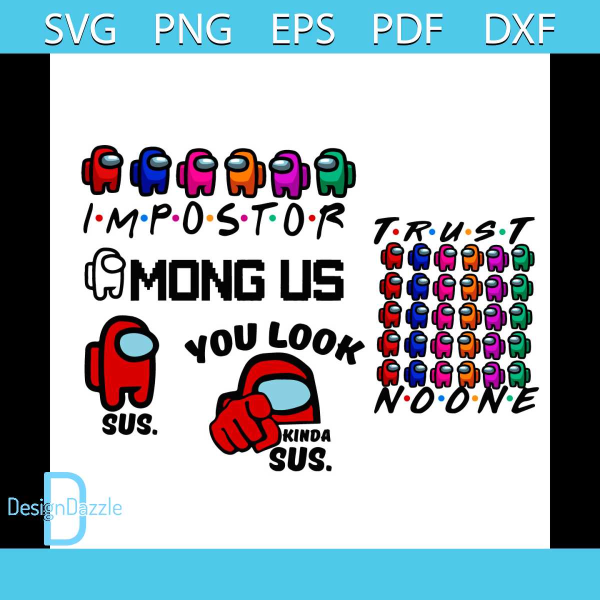 Among Us Bundle Svg, Trending Svg, Among Us Svg, Among Us Ga | Inspire ...