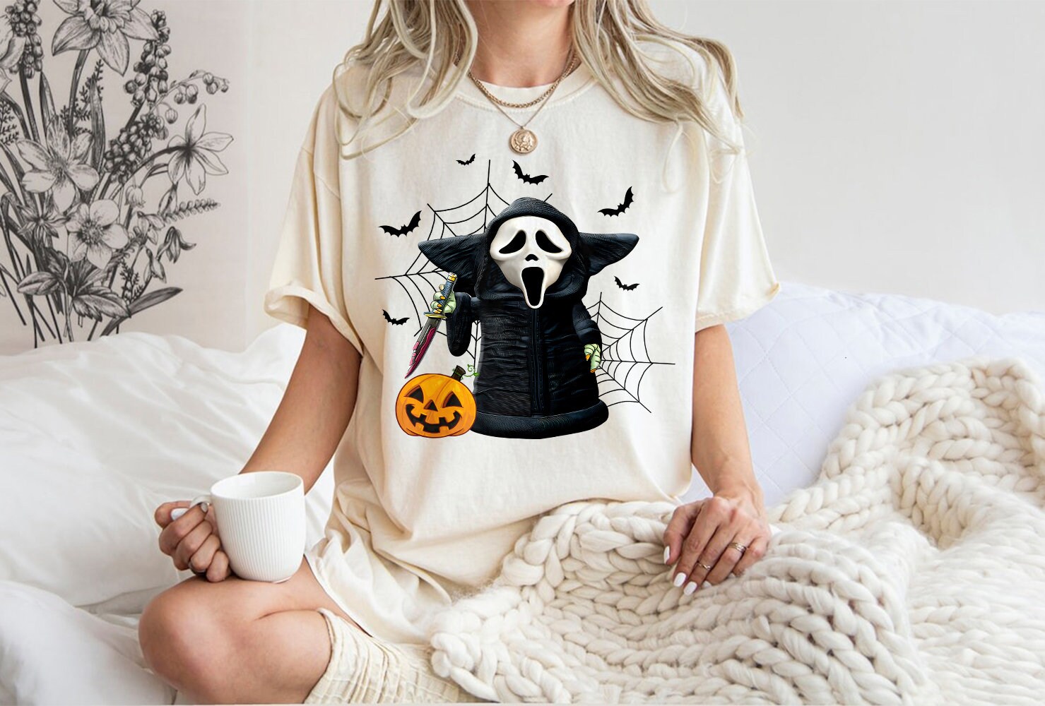 Baby Yoda Cosplay Ghostface PNG, Star Wars Halloween PNG, C - Inspire ...