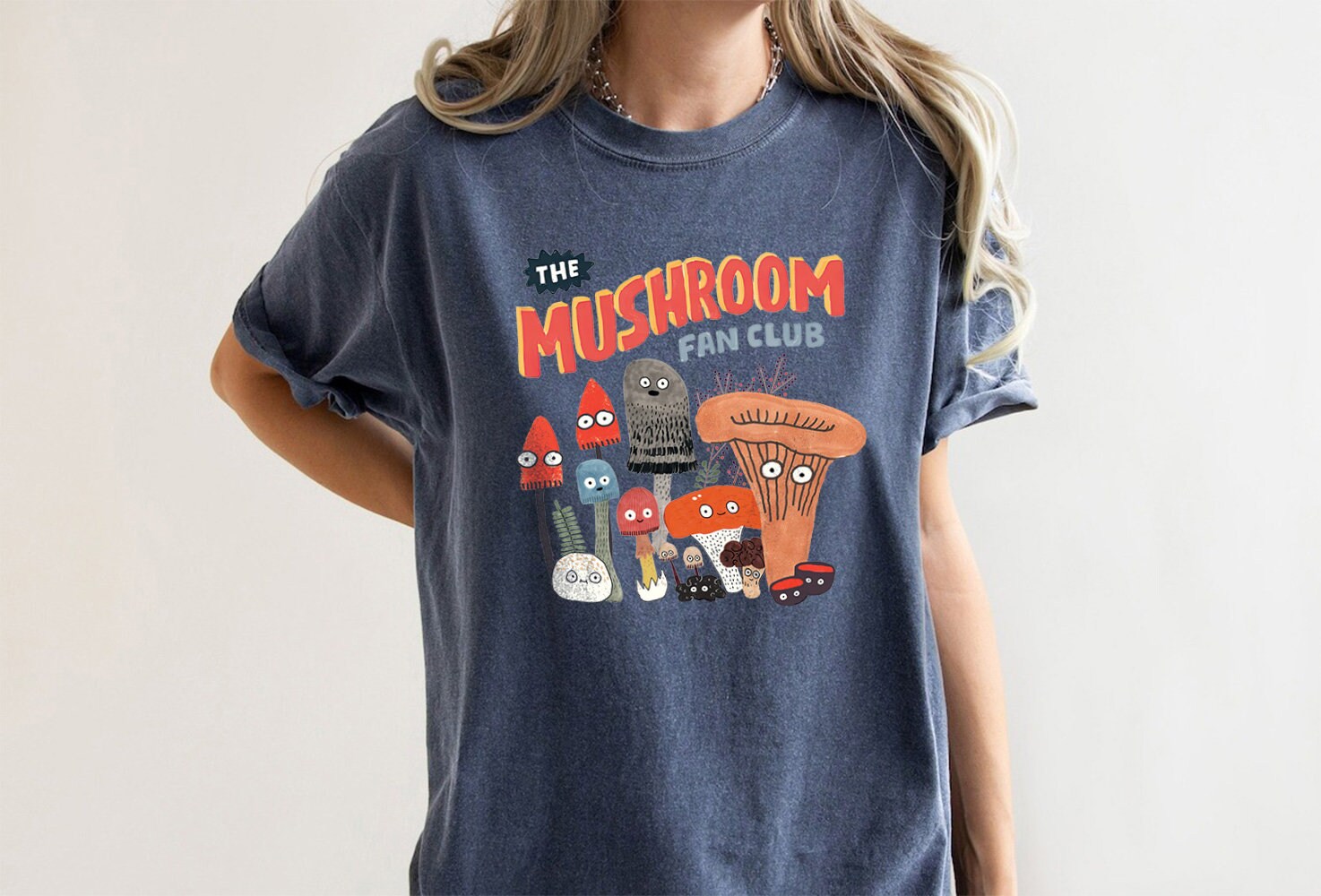 Mushroom Fan Club PNG, Retro Vintage Mushroom PNG File Digi - Inspire ...