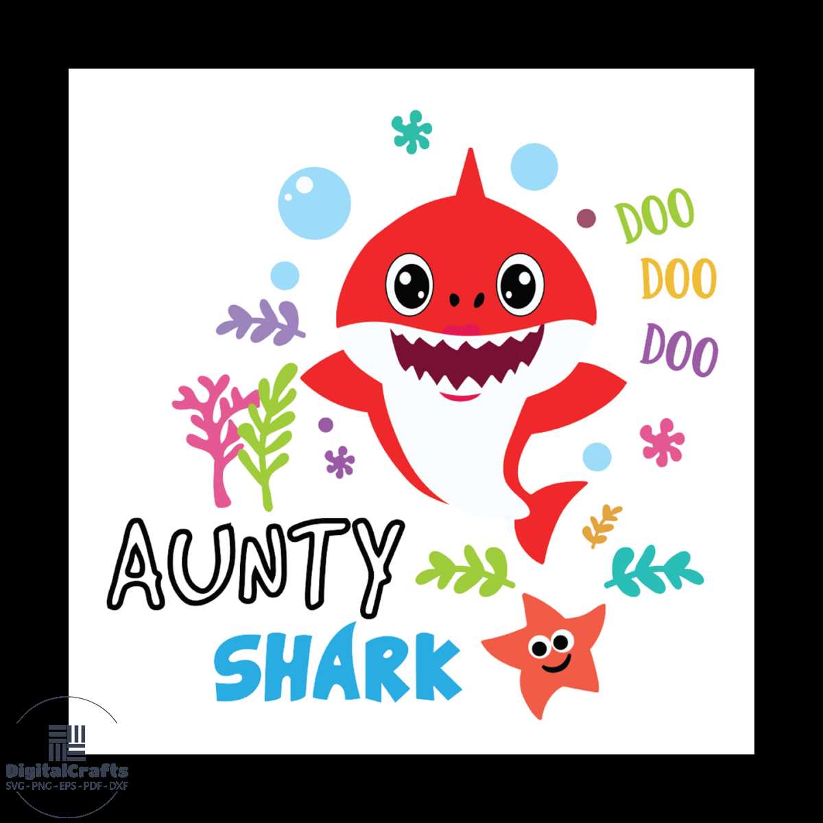 Aunty Shark Doo Doo Doo Svg, Family Svg, Aunty Shark Svg, Ba | Inspire ...