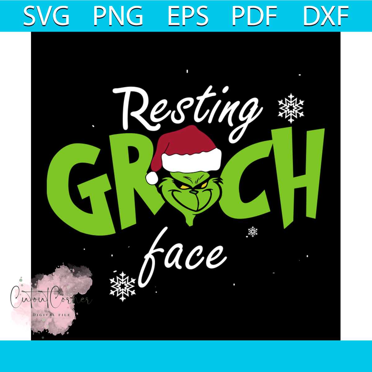 Resting grinch face svg, christmas svg, grinch svg, grinchma | Inspire ...
