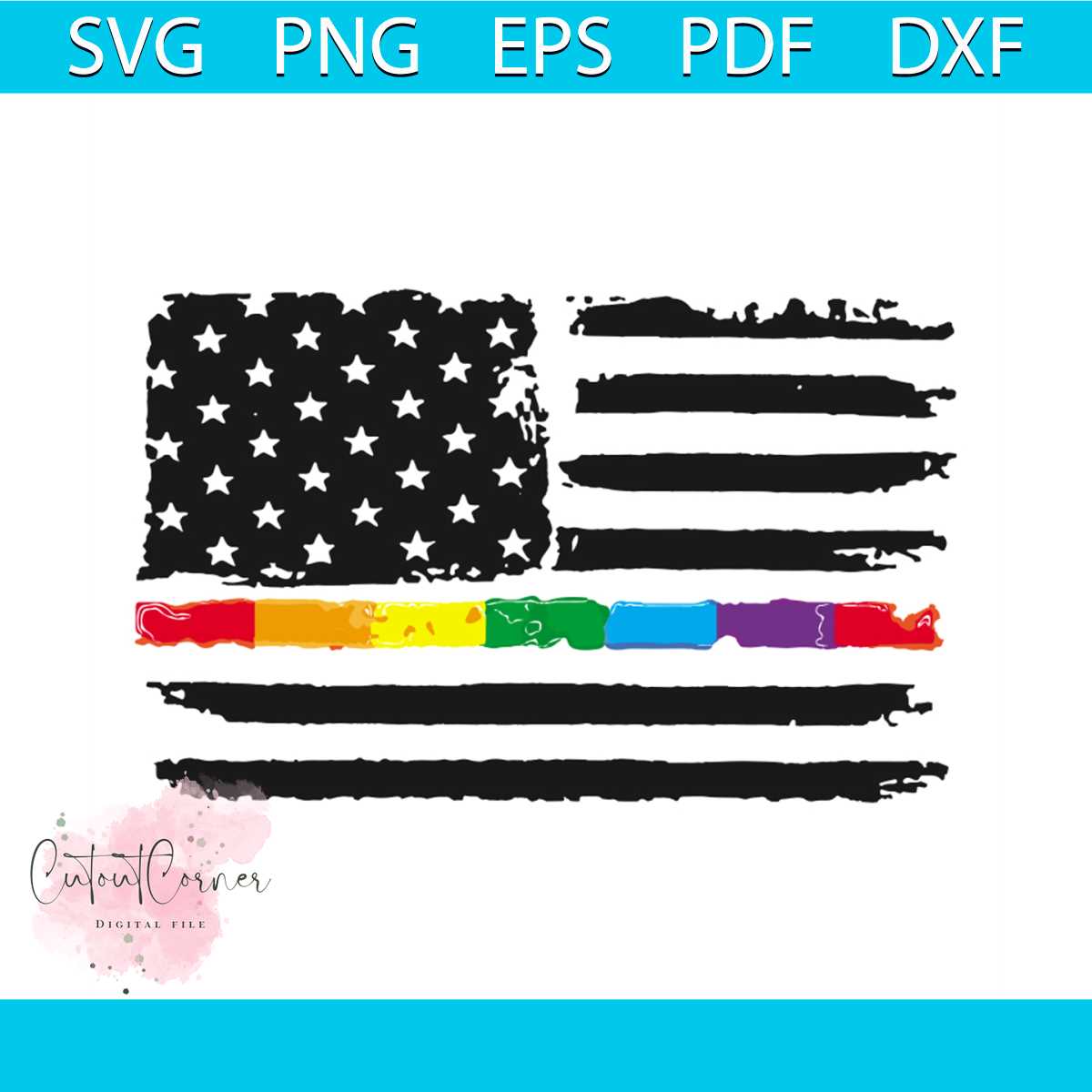 Lgbt America Flag Svg, Lgbt Svg, Pride Svg, Lgbt Day Svg, Lg | Inspire ...