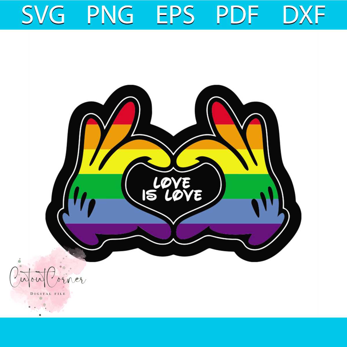 Love Is Love Svg Lgbt Svg Pride Svg Lgbt Day Svg Lgbt Pr Inspire