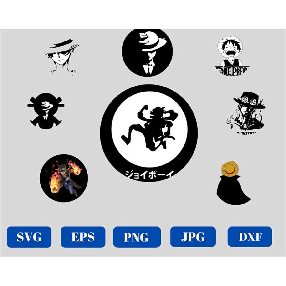 Anime Luffy Svg Bundling Cutting Files For The Cricut Inspire Uplift 