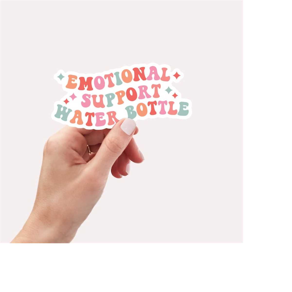 Emotional Support Water Bottle Sticker, Mental Health Sticke | Inspire ...