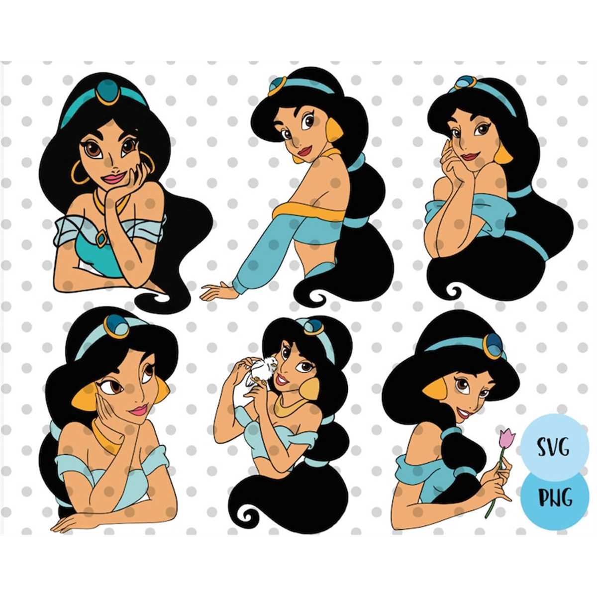 6 Princess SVG Bundle, Princess svg, indian princess svg, ar | Inspire Uplift