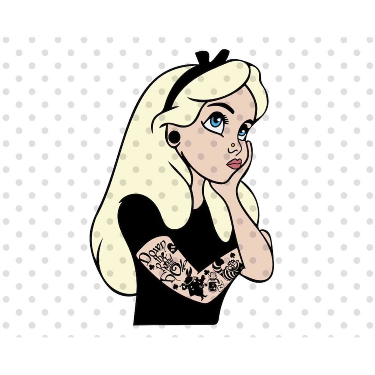 Punk Goth Princess SVG, goth svg, punk svg, punk princess sv - Inspire ...