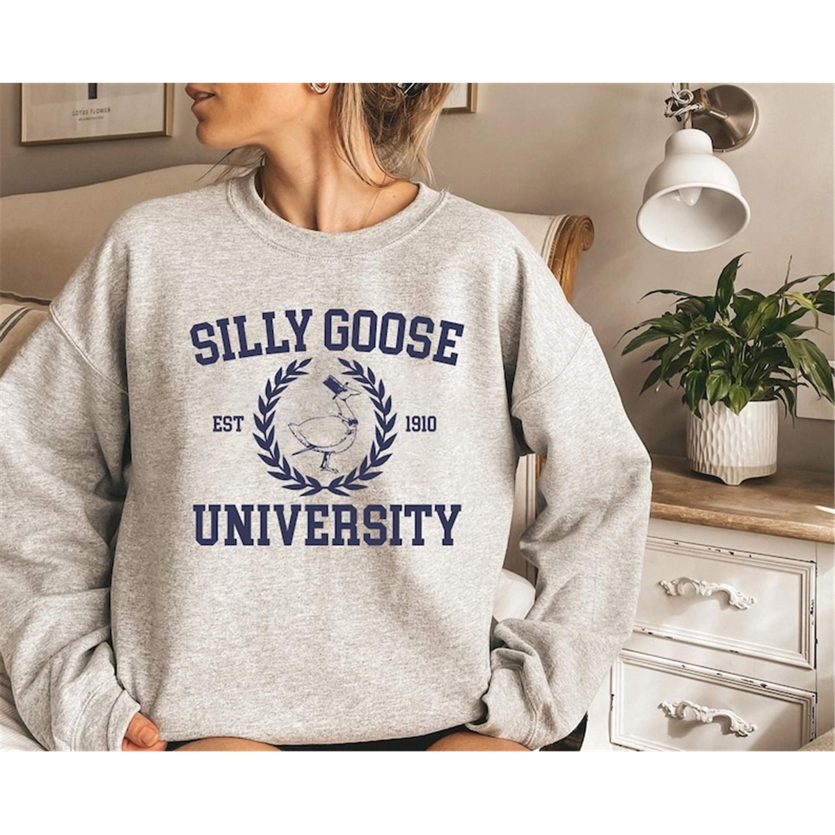 Silly Goose University Crewneck Sweatshirt, Unisex Silly Goo | Inspire ...