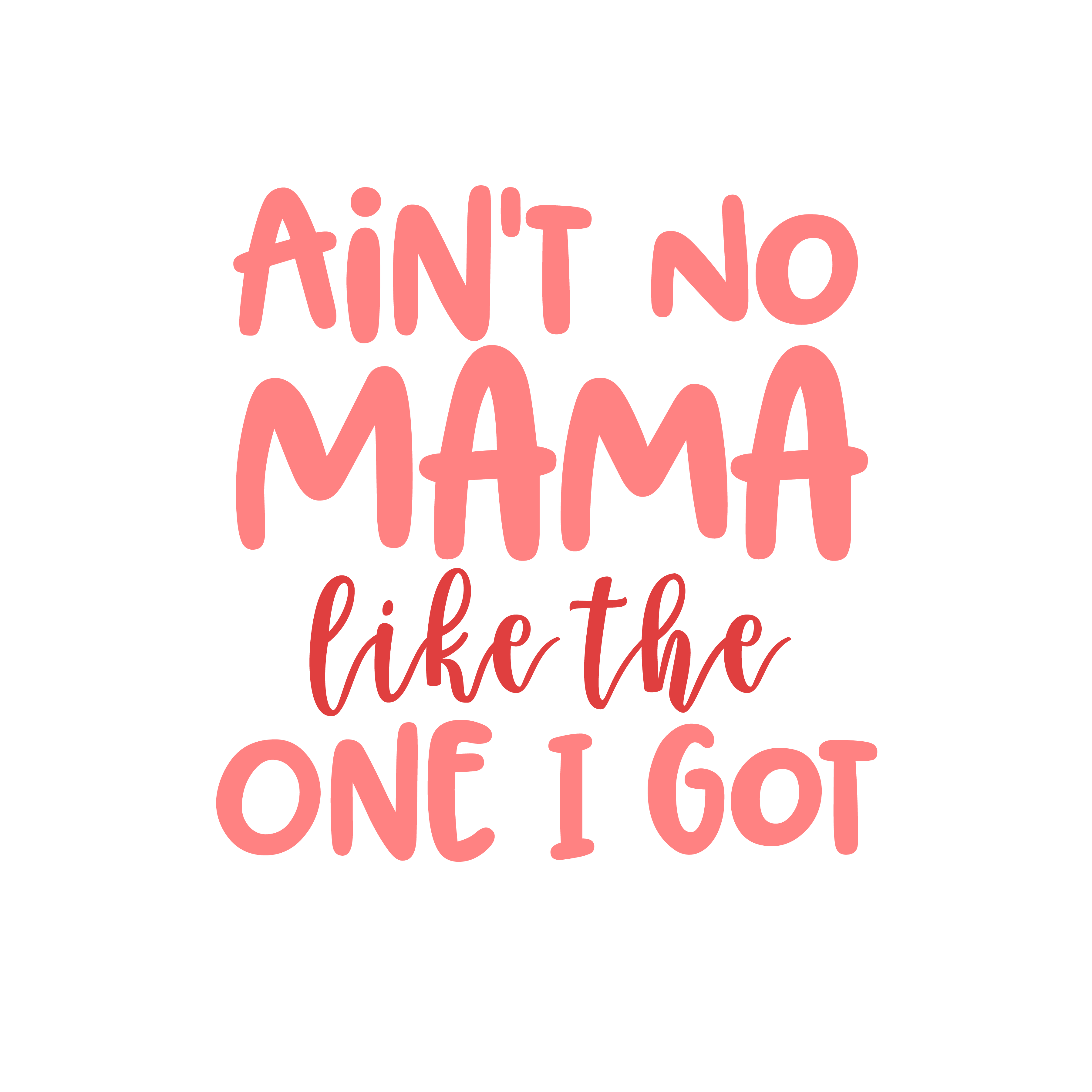 Ain't no Mama like the one I got SVG cute girl boy kids Fath | Inspire Uplift