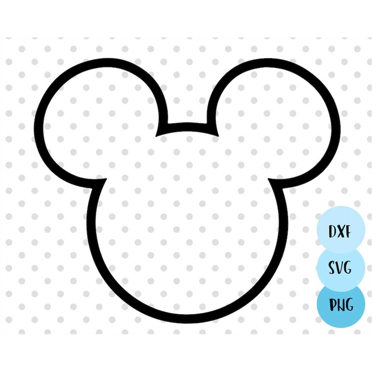 Mouse Head SVG, mouse head silhouette, Mouse bow svg, Mouse - Inspire ...