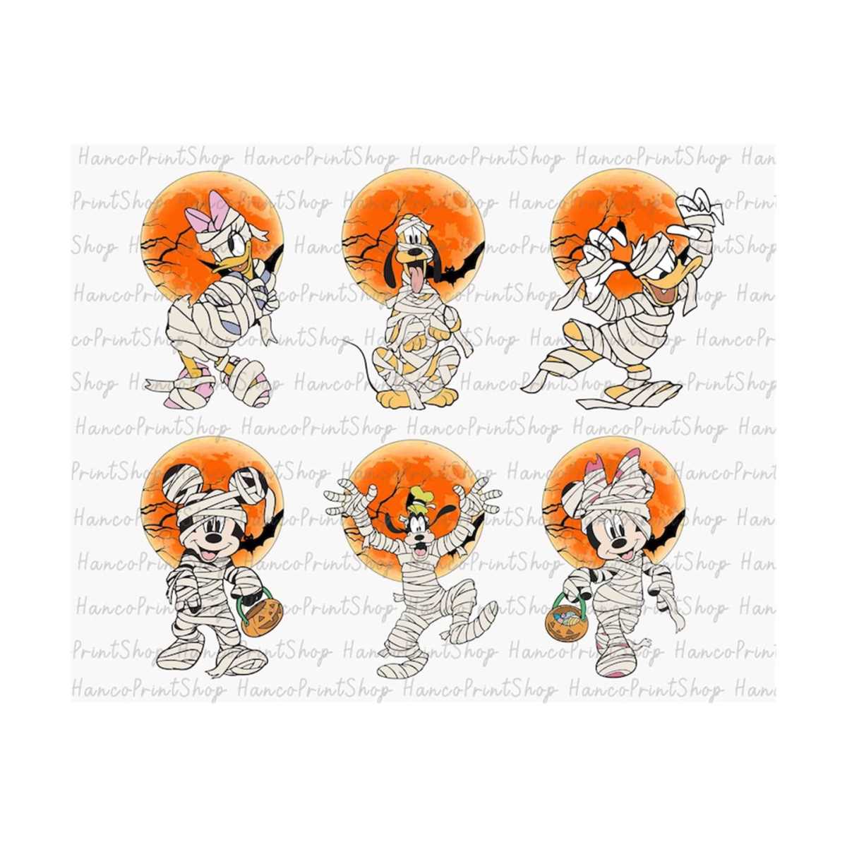 Halloween Mummy Mouse And Friends PNG Bundle, Halloween Png, | Inspire ...