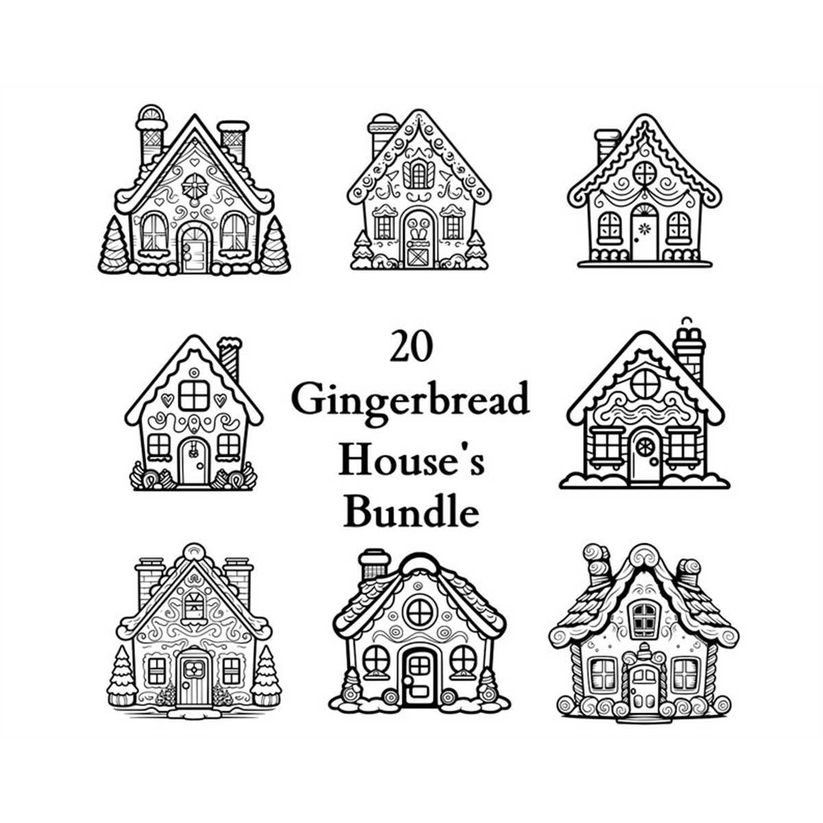 Gingerbread House Svg Bundle , Gingerbread Svg , Cut Files f | Inspire ...
